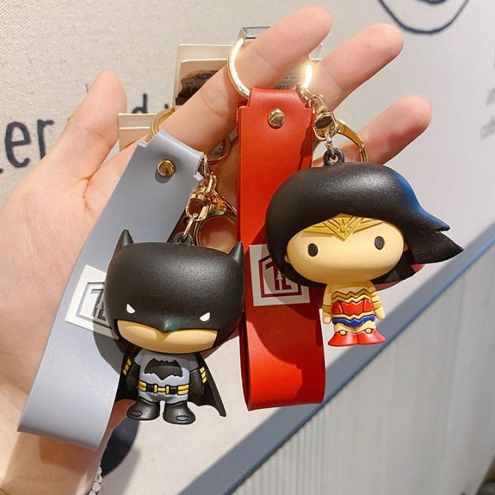 Marvel Keychain Avengers Key Chain Cartoon Wonder Woman Batman Superman ...