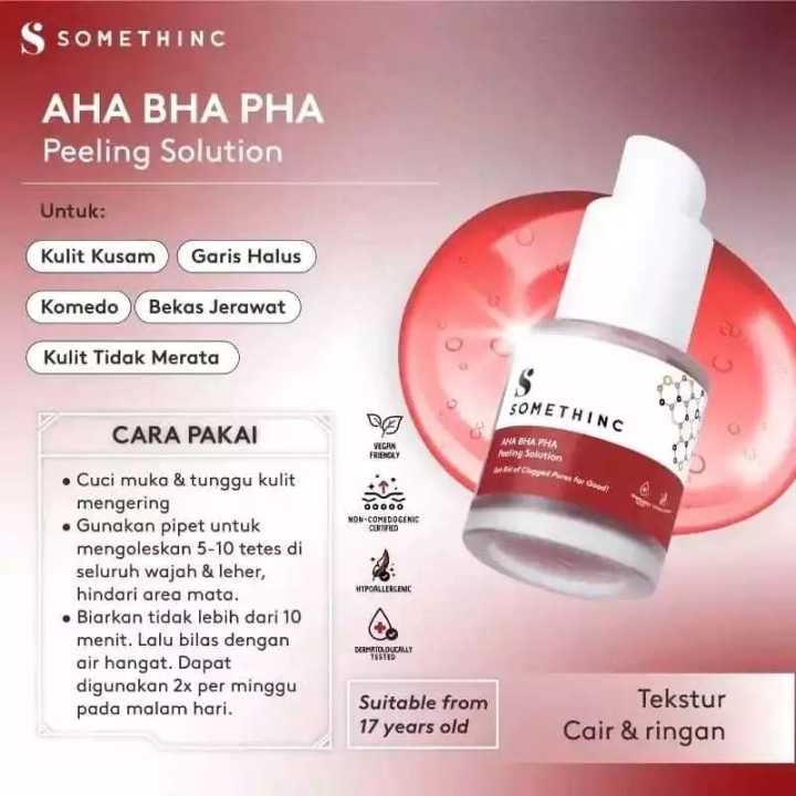 SOMETHINC AHA BHA PHA Peeling Solution - Serum Eksfoliasi Peeling 20 ML | Lazada Indonesia