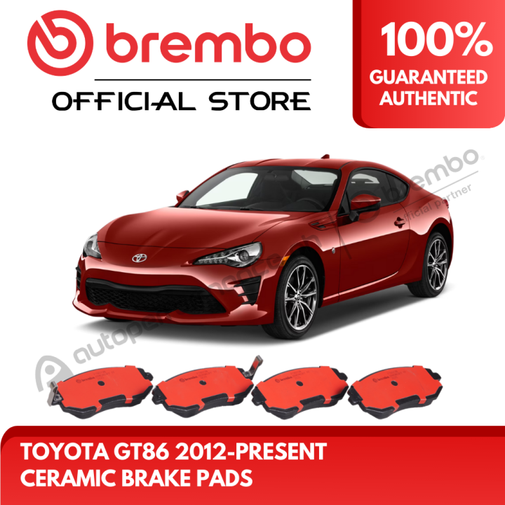 Front Brake Pads for Toyota 86 / GT86 2012-2021 - Brembo Ceramic ...