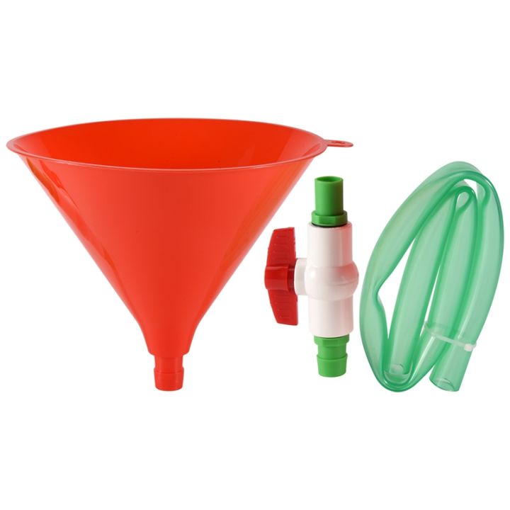 Plastic Filling Funnel Beer Funnel Wine Liquid Pipe Tube Plastic Valve ...