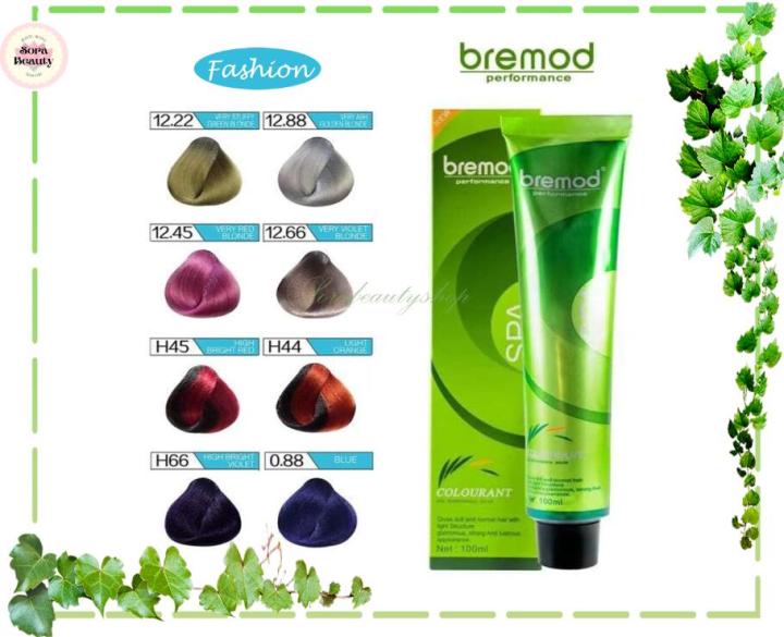 Bremod Hair Color Dye 100ml 12/88 12/66 12/45 12/22 0/88 0/45 | Lazada PH
