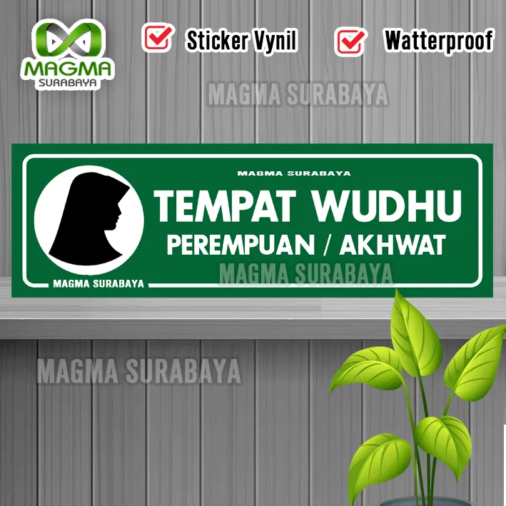Stiker tempat wudhu perempuan - Stiker Label | Lazada Indonesia