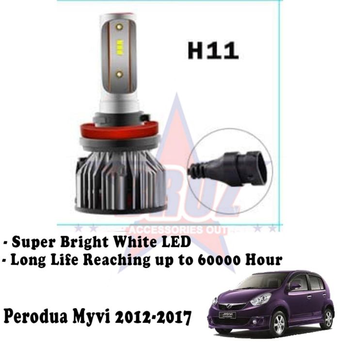 Myvi Icon Head Lamp C6 LED Light Car Headlight Auto Head light Lamp 6500k White Light 2 pcs Lazada