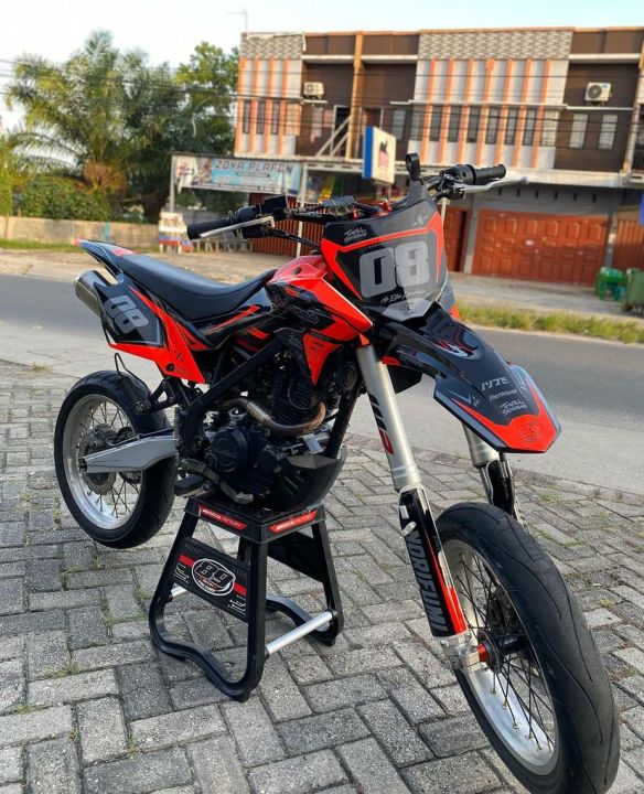 Sticker Decal klx 150 bf putih full body/stiker crf bebas custom design ...