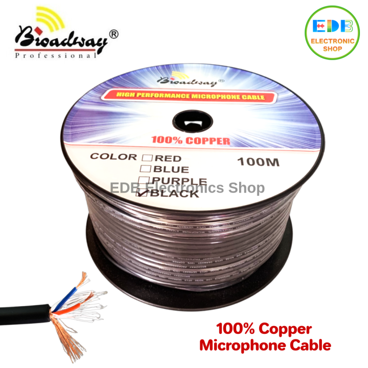 Heavy Duty Broadway Microphone Cable Stereo 100% Copper Mic cord ...