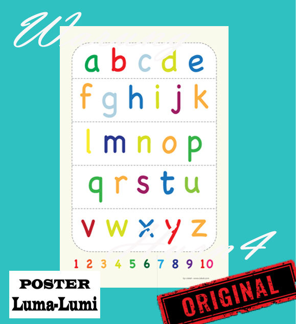 Poster Belajar Huruf Abjad Anak-Anak Huruf Kecil | Lazada Indonesia