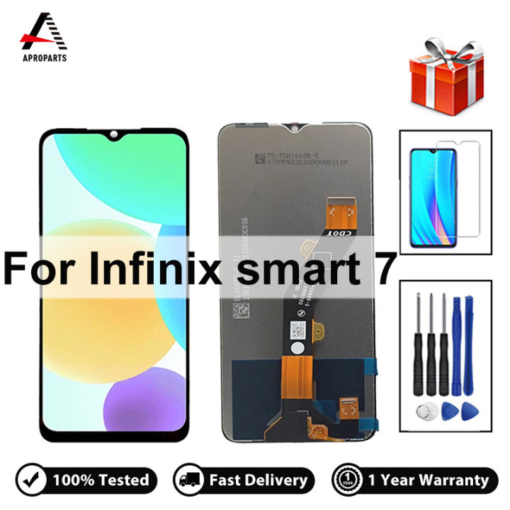 จอ LCD คุณภาพชั้นนำสำหรับ Infinix Smart 7 X6515ชุดประกอบจอแสดงผลหน้าจอ ...