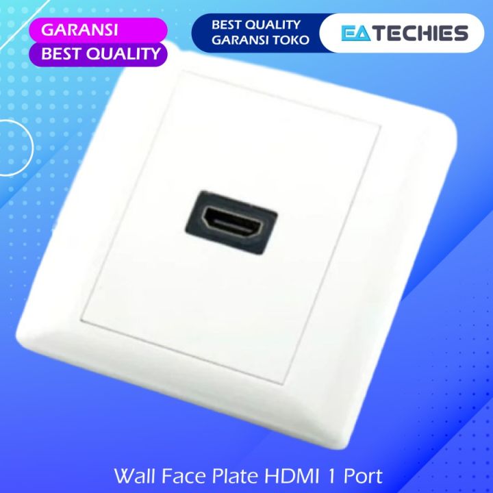Wall Face Plate HDMI 1 Port Stop Kontak Display Tanam Dalam Tembok ...