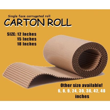 5 meters Single Face Corrugated Carton Roll Packaging (12, 15, 18 ...