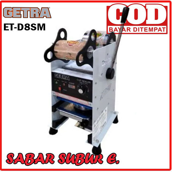 MESIN PENYEGEL GELAS GETRA ET-D8SM Cup Sealing Machine | Lazada Indonesia