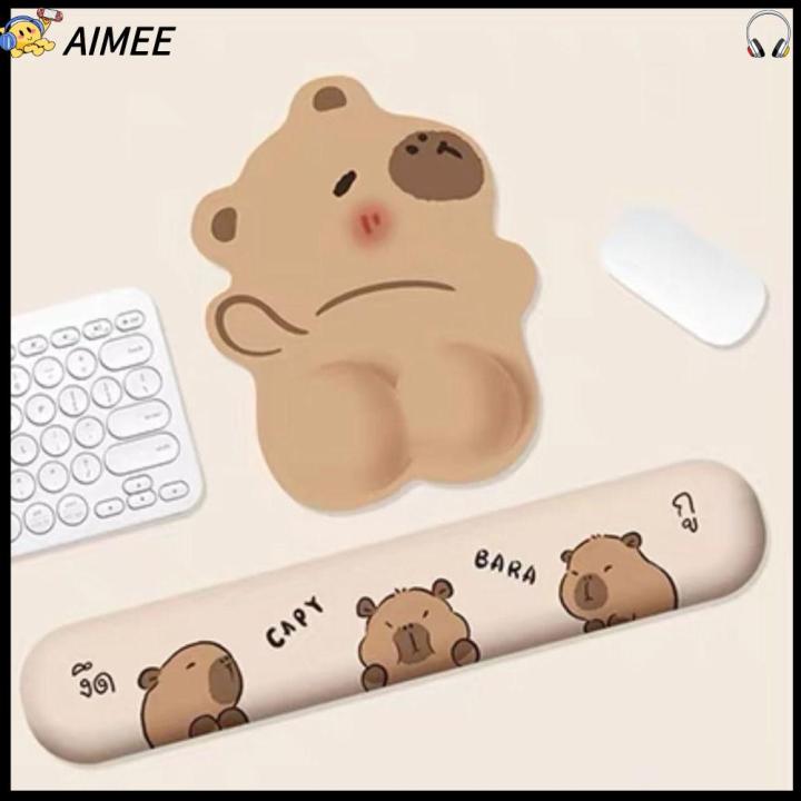 AIMEE Wrist Rest Capybara Mouse Mat Hand Support Cute Gaming Mouse Pad ...