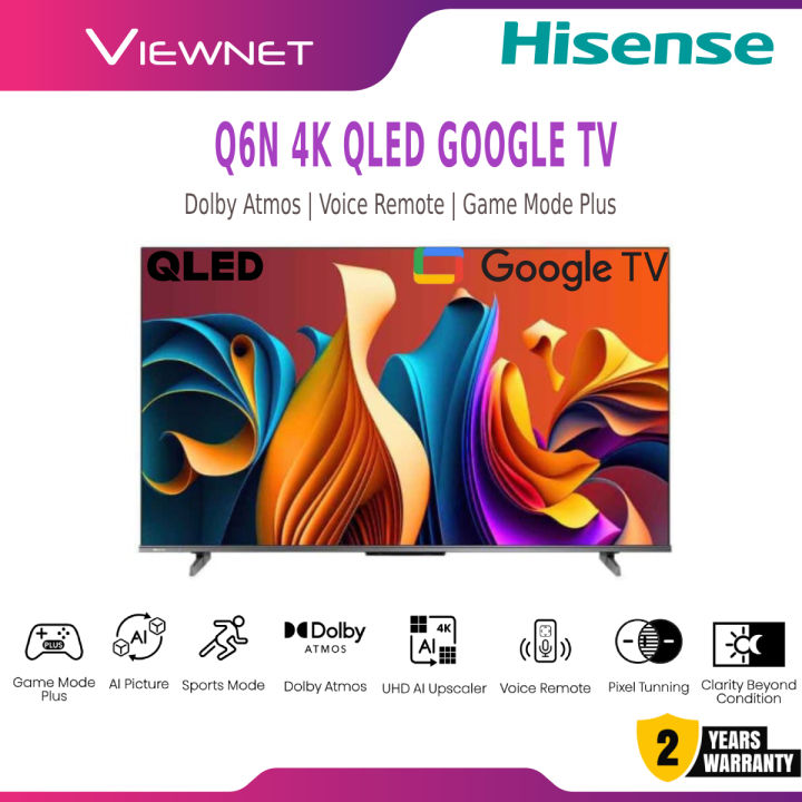 [KL/KValley Install]HISENSE 50" 55" 65" 75" 85" QLED 4K UHD GOOGLE TV ...