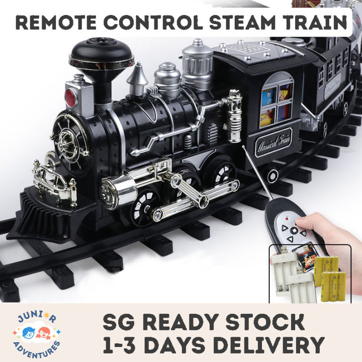 Childrens Remote Control Steam Train Toys For Boys Girls Toys Electric ...