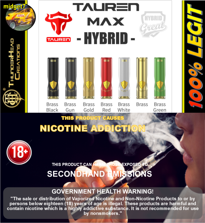 THC Tauren Max Hybrid 2in1 Mech Mod | Lazada PH