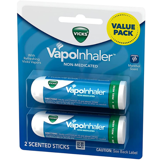 Vicks VapoInhaler Non-Medicated with Refreshing Vicks Vapors Menthol ...
