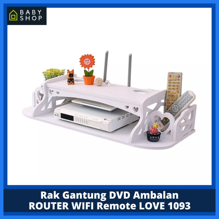 Rak Gantung DVD Ambalan ROUTER WIFI Remote LOVE 1093 | Lazada Indonesia