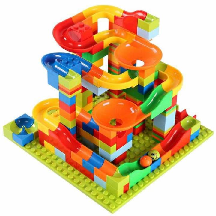 250TOYS ตัวต่อ ตัวต่อรางลูกแก้ว 165 ชิ้น Slide Blocks 165 pcs ของเล่น ...