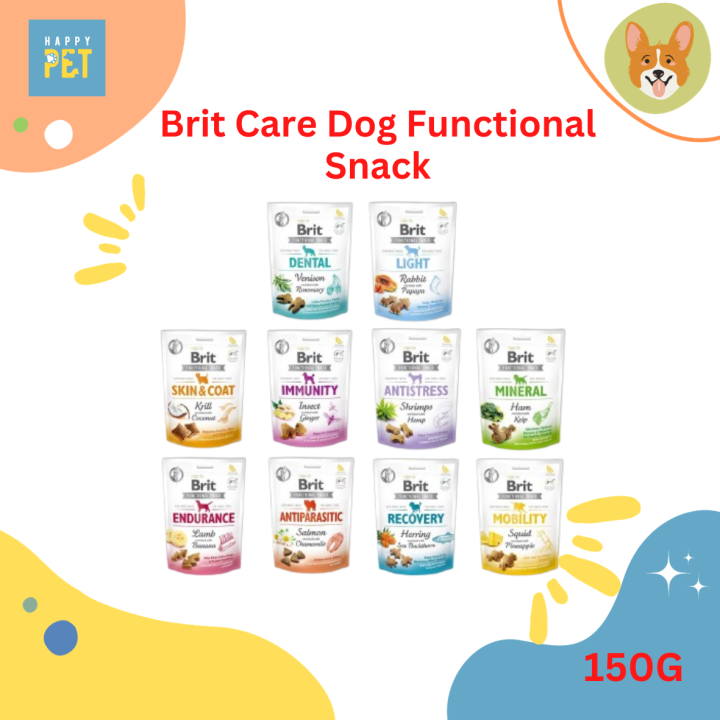Brit Functional Dog Snack 150G - ( Brit Care Dog Snack, Skin & Coat ...