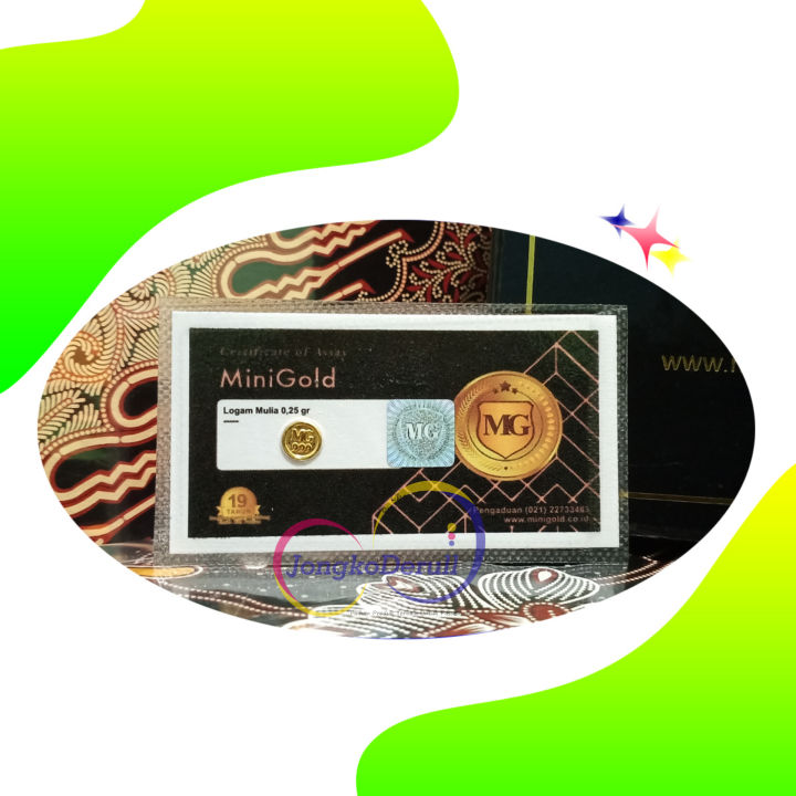 Emas Mini Gold Logam Mulia Murni 24 Karat Ukuran 0,25 Gram | Lazada ...