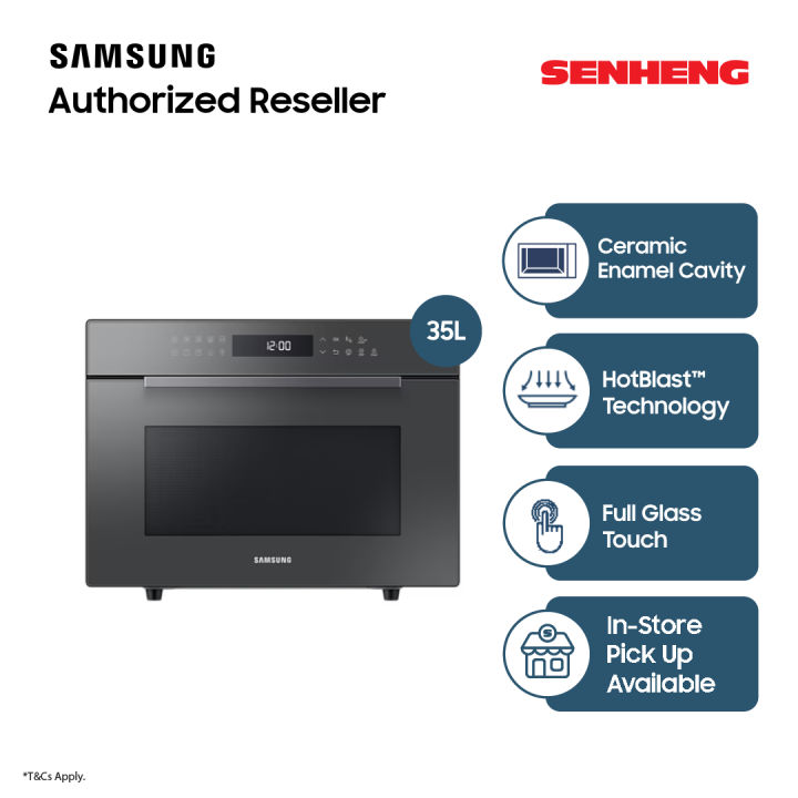Samsung 35L Microwave Oven with HotBlast™ Technology MC35R8088LC/SM ...