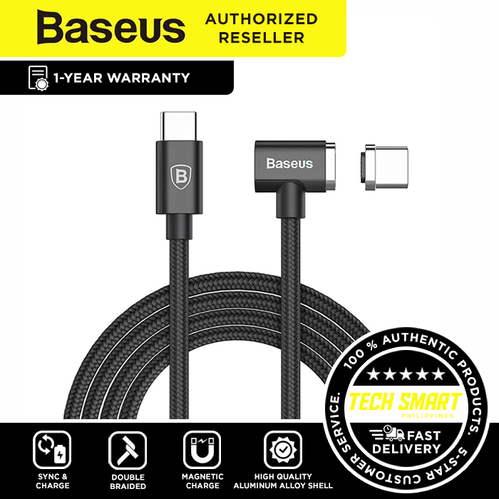 Baseus Magnetic USB C to USB C Cable Type C (1.5m) Side Insert for ...