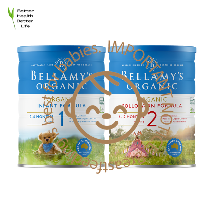 Bellamy's Organic Step 1 Infant Formula (0-6 months) 900g I Bellamy's ...