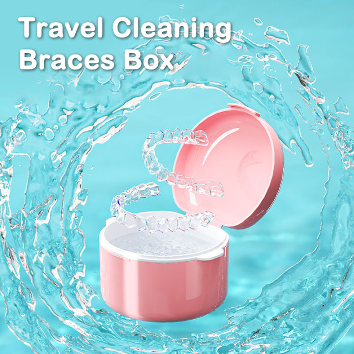 [JINXING] Retainer Case Portable Mouth Guard Box Oral Cleaning False ...