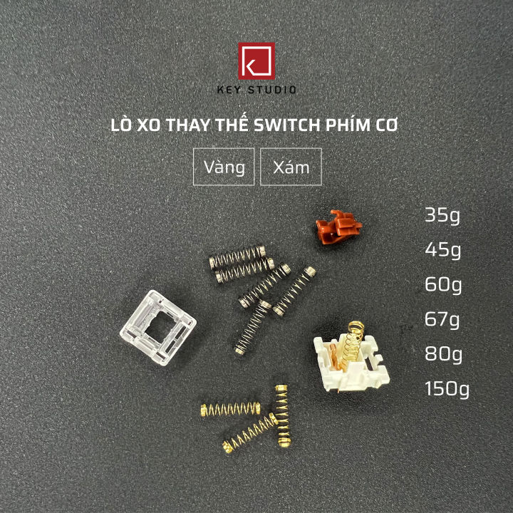 Lò Xo thay thế cho Switch phím cơ Vàng Bạc loại lực nhấn 35g 45g 60g 67g 80g 150g | Lazada.vn