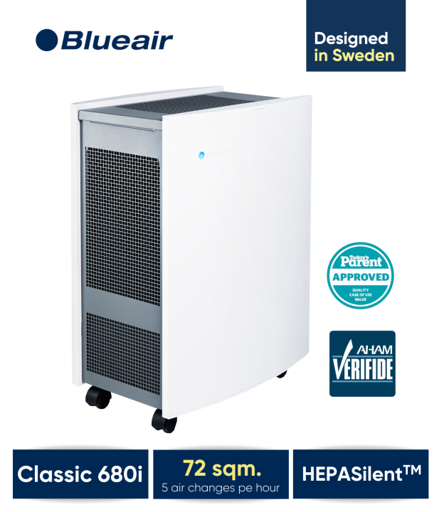 Blueair Classic 680i Air Purifier w/ Particle Filter (72 Sq.m Capacity ...