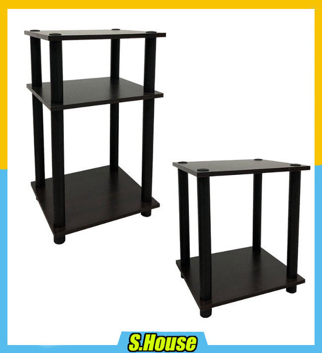 Wooden Coffee Table Side Aquarium Rack Shelf Living Hall Bedroom Office ...