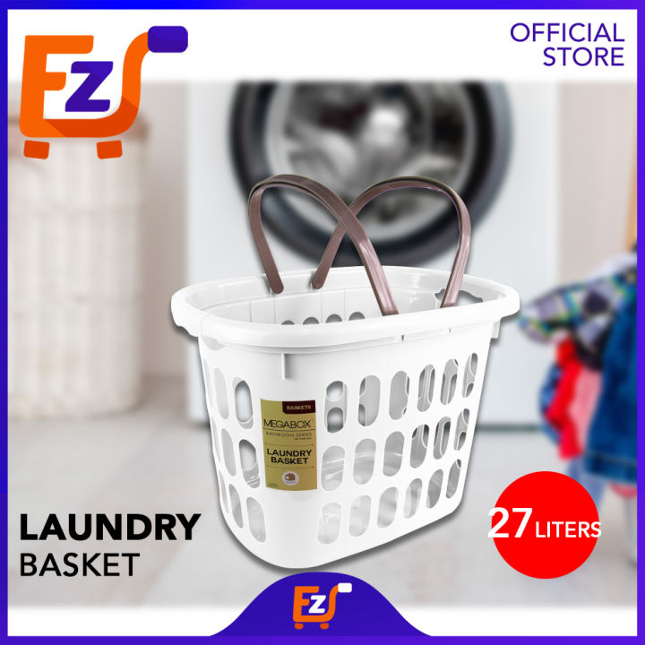 EZ DEAL Megabox 27-Liter Laundry Basket with Handle High-Quality ...