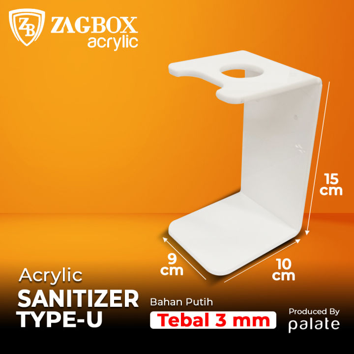 Acrylic Bracket Hand Sanitizer - Akrilik Tempat Sanitizer-Type U Putih ...
