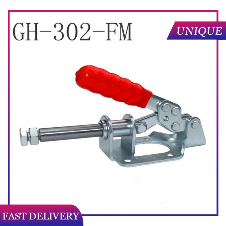 1Pcs GH-302-FM Toggle Clamp Plastic Handle Push Pull 136Kg Holding Capacity Toggle Clamp GH-302 ...