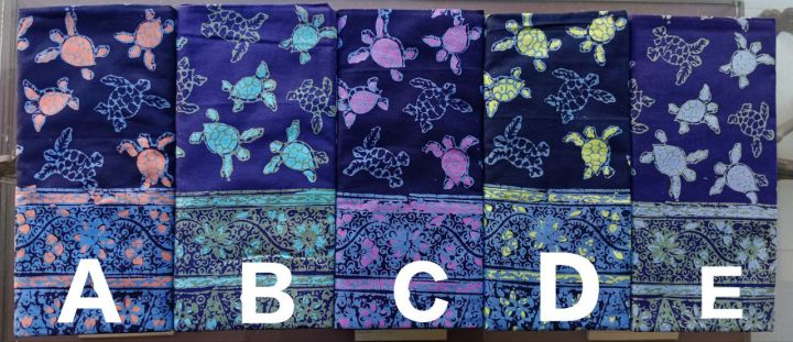 💥READY STOCK💥 Batik Cotton 3 Tone Turtles (Berkaki) | Lazada