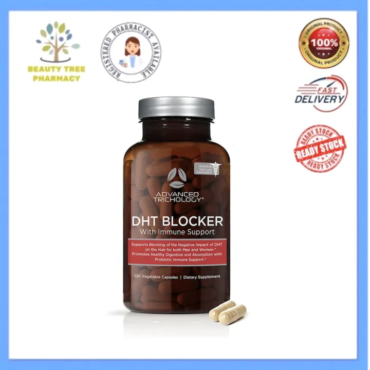 Advanced Trichology DHT Blocker with Immune Support, Saw Palmetto and ...