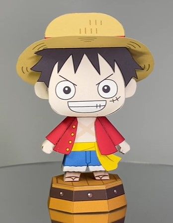 Monkey D. Luffy #Paper model #โมเดลกระดาษลูฟี่หมวกฟาง พร้อมกล่อง สะสม ...
