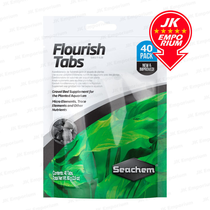 Seachem Flourish Tabs 10's 40's Plant Root Tab Fertilizer Fert Baja ...