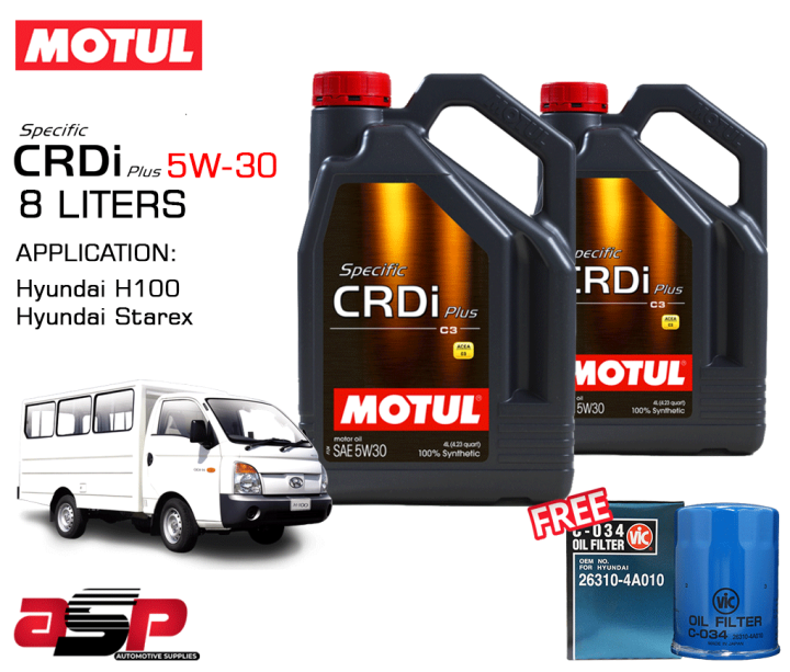 Motul Specific CRDI Plus 5W30 Fully Synthetic Diesel Oil 8 Liters ...