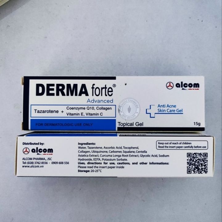 Derma Forte Advanced Topical Gel 15g (Tazarotene, Coq10, Collagen, Vit ...