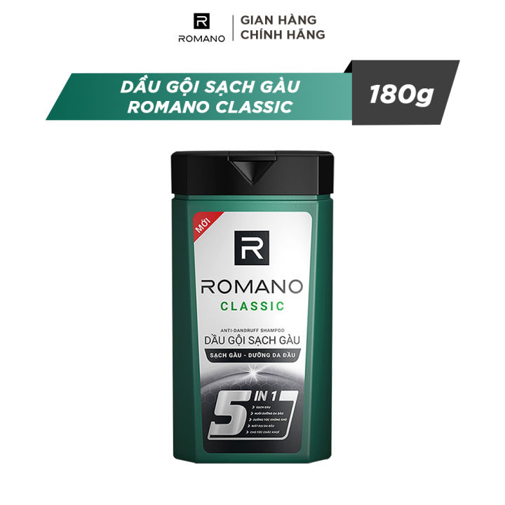 [GIFT] Dầu gội Sạch gàu Romano Classic 180g (giao mùi ngẫu nhiên ...