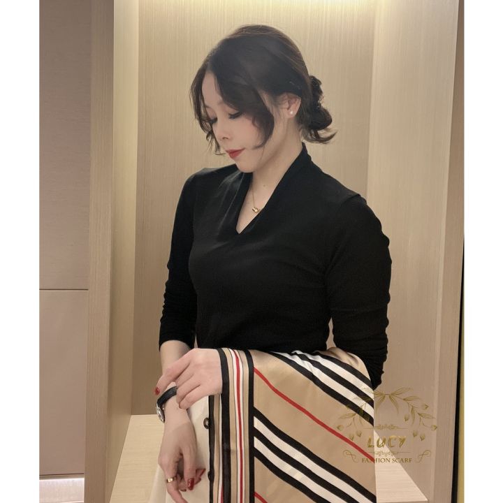 LUCY Fashion Scarf 110 * 110cm square scarf women's shawl printed scarf ...