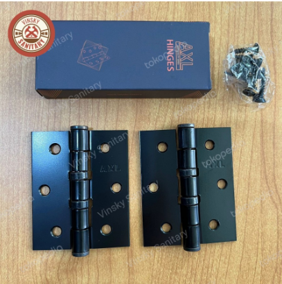 Engsel Jendela TEBAL HITAM 3" Inch / Engsel Pintu Black | Lazada Indonesia