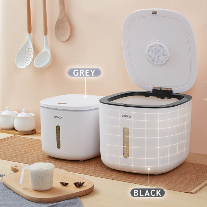 Rice Dispenser 5kg 10kg Airtight Rice Storage Box with Measuring Cup ...
