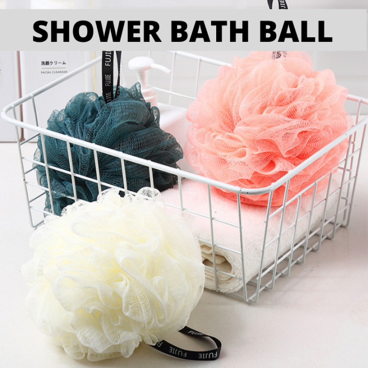 Soft Mesh Bath Sponge Ball Shower Cleaning Body Cleaner Exfoliating ...