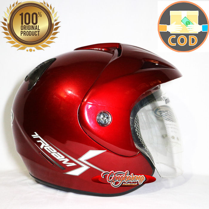 HELM/HELM VOG EXTREAM SOLID ROYAL RED SNI DOT ORIGINAL | Lazada Indonesia