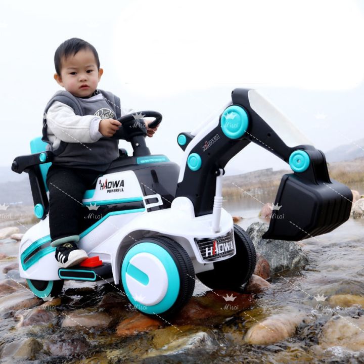 Big excavator backhoe ride on toy car for baby and toddler | Lazada PH