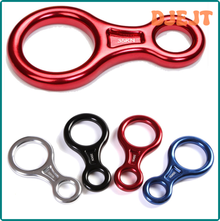 DJEJT 35KN Rock Climbing Carabine 8shape Rigging Descender Aluminum ...