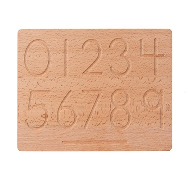 (SJXQ) Alphabet Number Tracing Boards Double Sided Wood Learn to Write ...