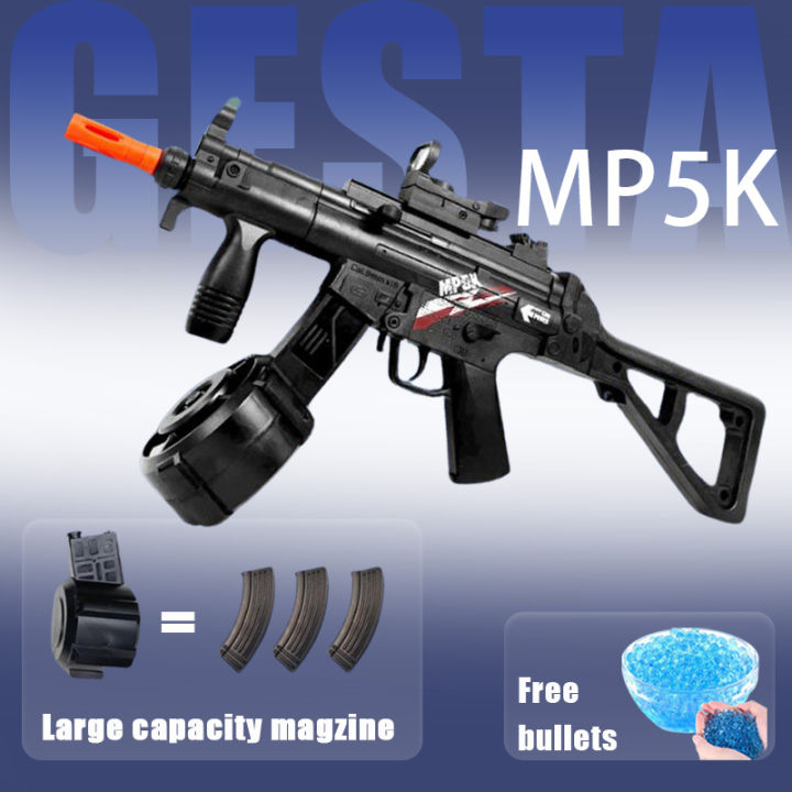 MP5K Manual Automatic Gel Blasters Gun With High-capacity drum magazine ...