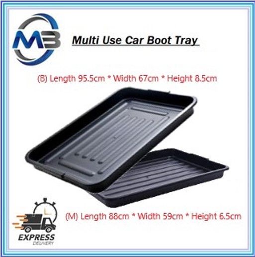 Pasar Malam use Tray/Multi Purpose Tray Black /Stall Tray/Car Rear Boot ...